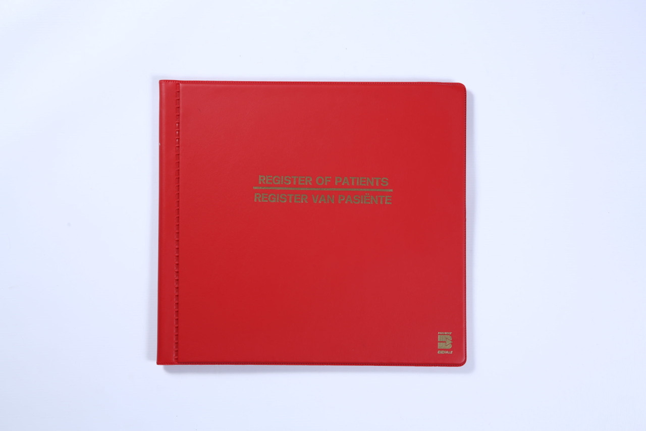 Hortors Patients Register - Durable Red Medical Record Book