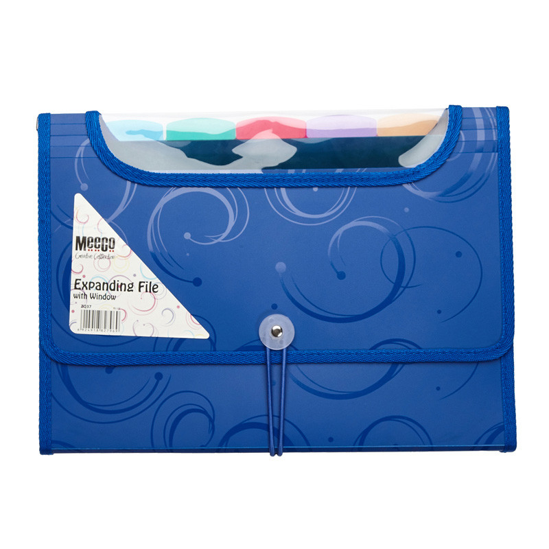 A4 Expanding file with window 6 divisions - Office Gear