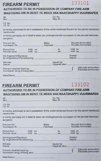 Firearm Permit Book - 2 Slips Per Page Tear Out - 100 Page - A5 ...