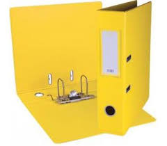 A4 Lever Arch File PVC Yellow 70mm - Office Gear