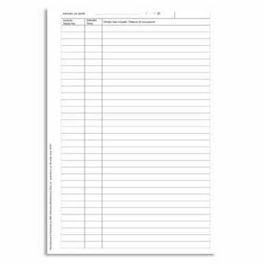 Rbe Occurrence Book 200 pages - Office Gear