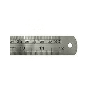 Metal Stainless Steel Ruler 30cm - Office Gear