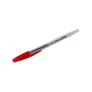 Penflex Red Med (Clear) Ballpoint Pen