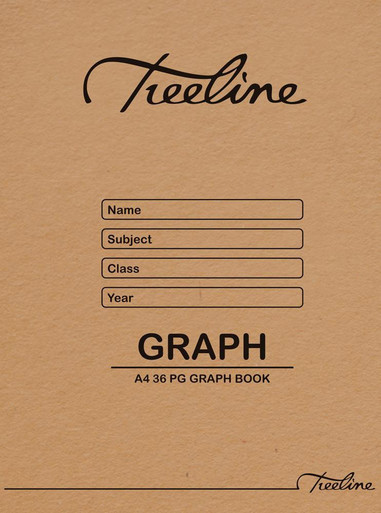 Treeline A4 36pg Graph Books