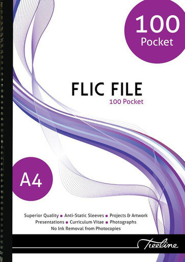 Treeline 100 Pocket Flic File Purple