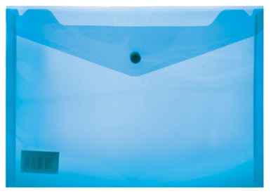 Treeline Blue A3 Plastic Envelope with Stud