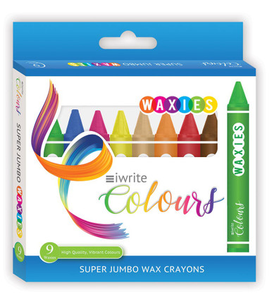 IWrite Colours Jumbo Wax - Crayons 9's