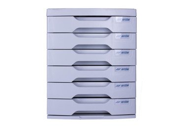 SDS 6 Drawer Filing System - Eggshell
