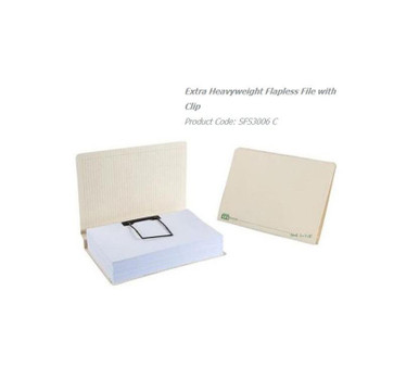 SFS Employee File - Extra Heavyweight Flapless File with Clips