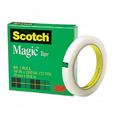 3M Scotch Magic Tape 810 - 19 x 66m - Office Gear