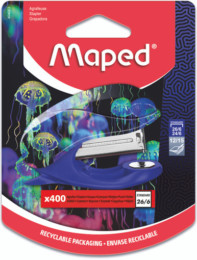 MAPED Deepsea Stapler Mini 26/6 +400 staples