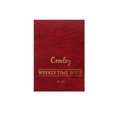 CROXLEY JD130 Weekly Time Book 168 Page Full Bound Cased Pack of 5