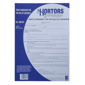 Hortors Sale of a Business Forms - Simple Agreement Document