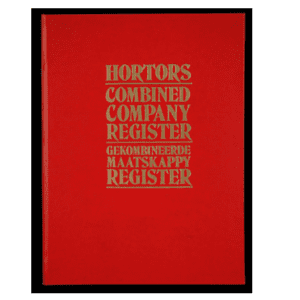 Hortors Combined Company Register & Minutes Book - Essential Legal Record