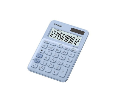 Casio MS-20UC - Desktop calculator 12 Digit - Light Blue - Office Gear