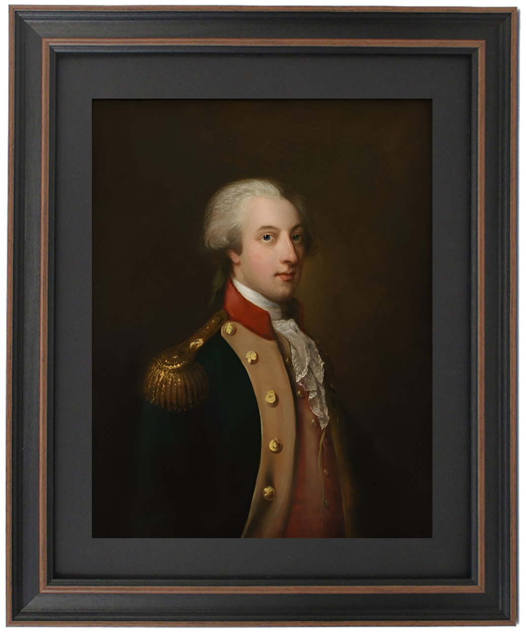 Framed Marquis De Lafayette Portrait by Bruce White