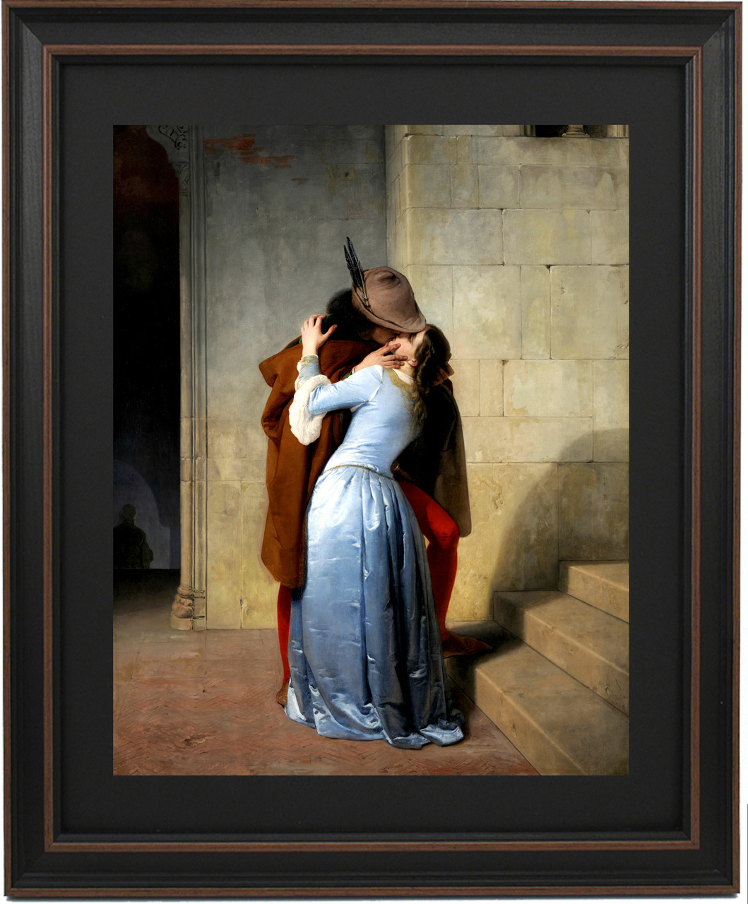 Framed The Kiss by Francesco Hayez