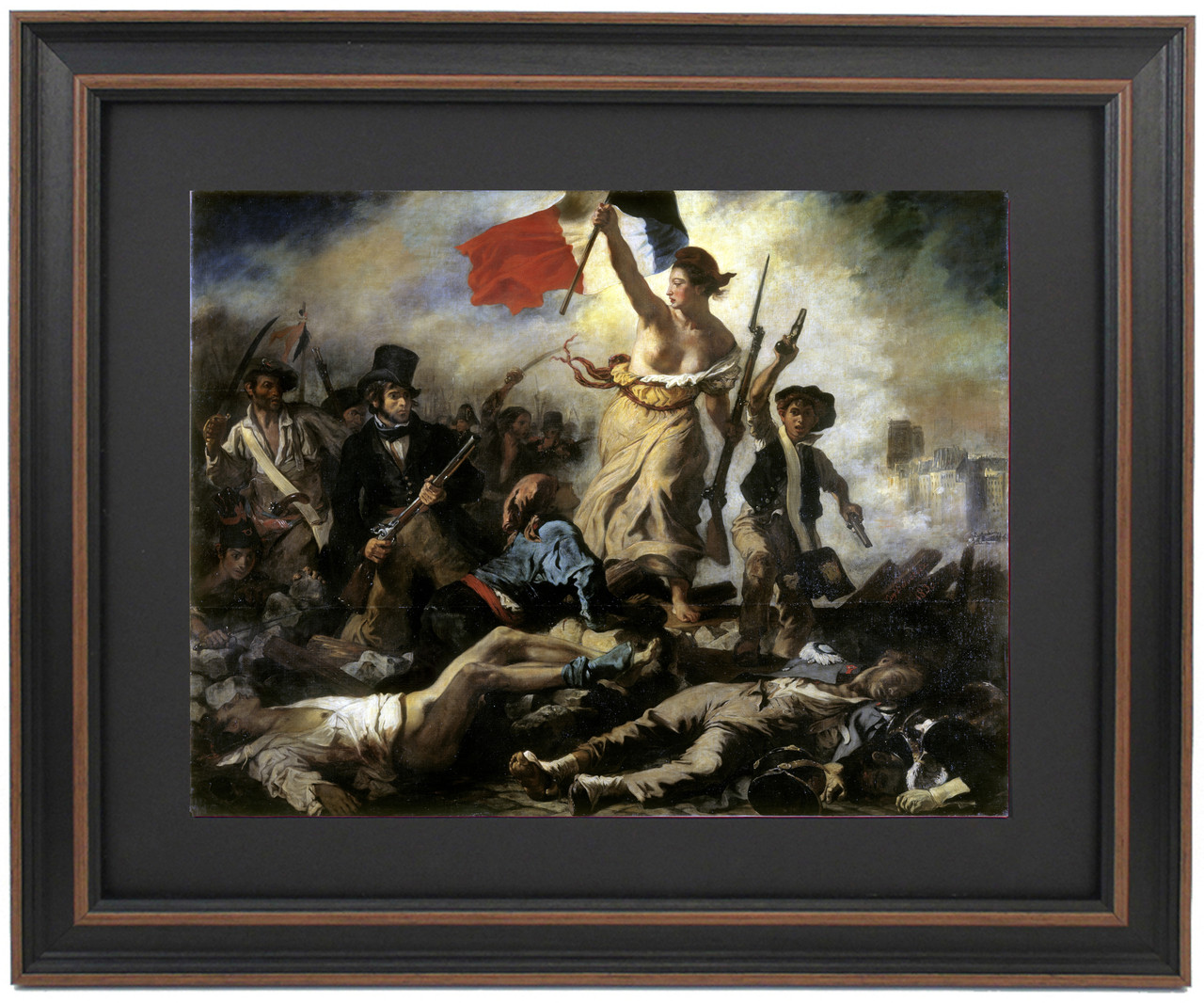 Framed Liberty Leading the People by Eugène Delacroix Framed Liberty Leading the People by Eugène Delacroix