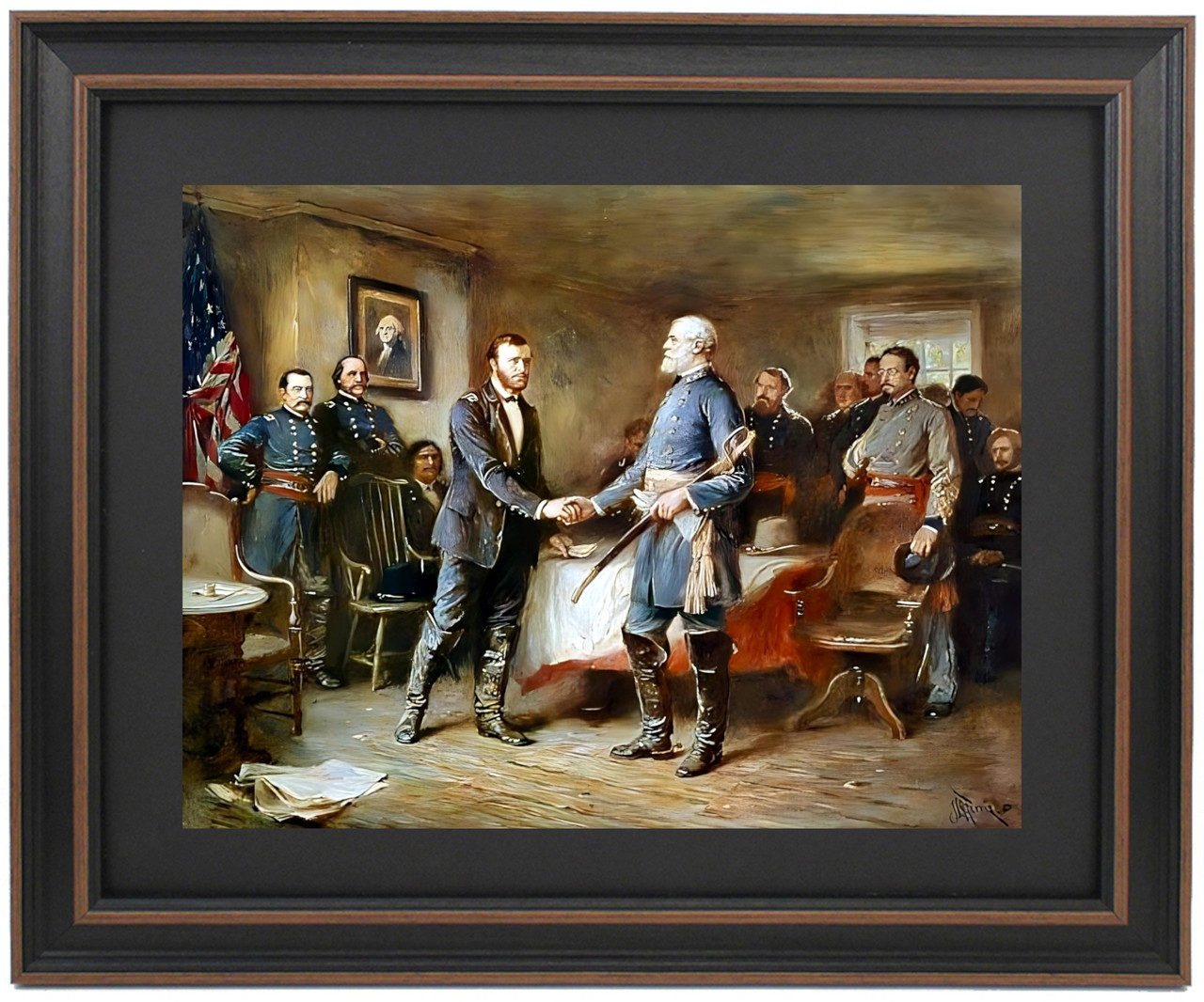 Framed Let Us Have Peace by Jean Leon Gerome Ferris