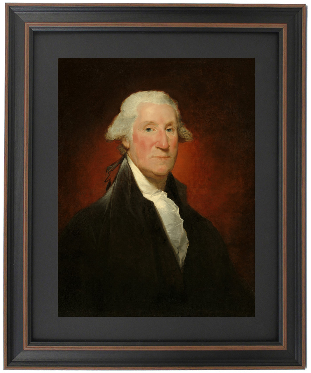 Framed George Washington (Vaughan Portrait) by Gilbert Stuart