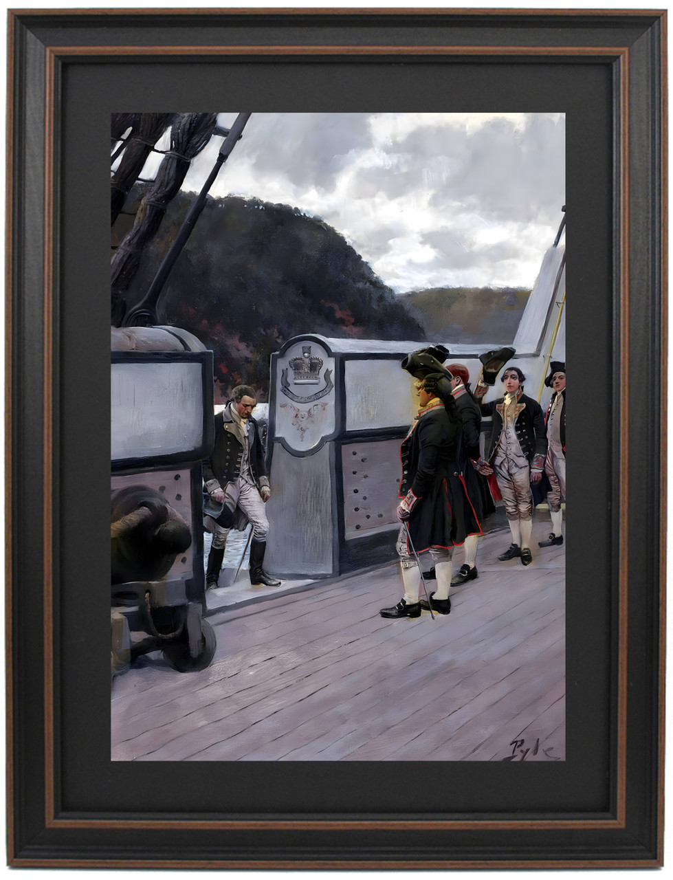 Framed The Escape of Arnold on the British Sloop-of-War, Vulture by ...