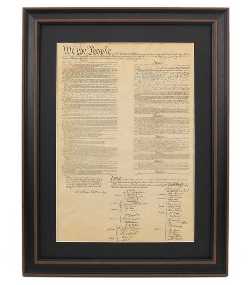 Framed Declaration of Independence, Framed Bill of Rights, Historical ...
