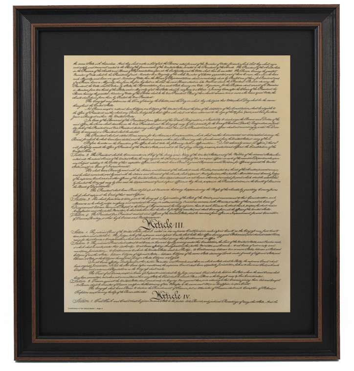 Framed Constitution Set, Original Four Page Format. Made in USA | Free ...