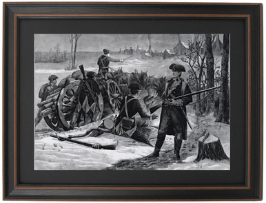 Framed Valley Forge by Julian Scott