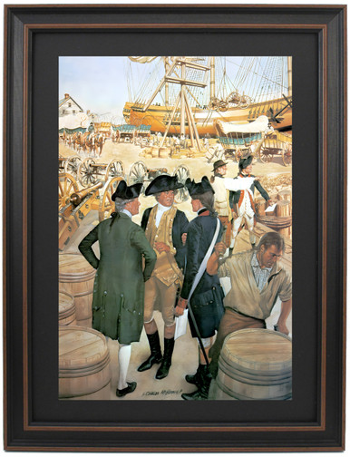 Framed Second Embarkation, New London, 1776 by Hugh Charles McBarron