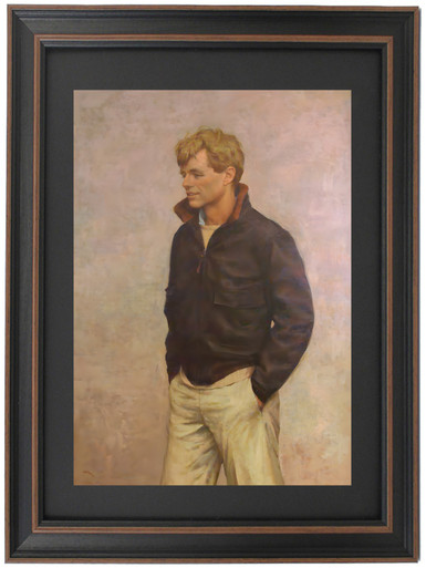 Framed Portrait of Robert F Kennedy by Aaron Shikler