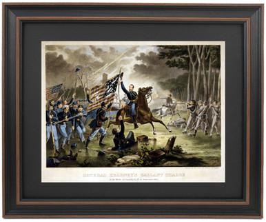 Framed General Kearney's Gallant Charge, Battle of Chantilly, VA by ...