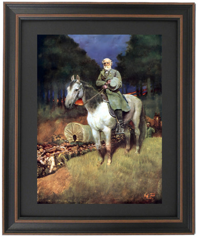 Framed General Lee on His Famous Charger Traveller by Howard Pyle