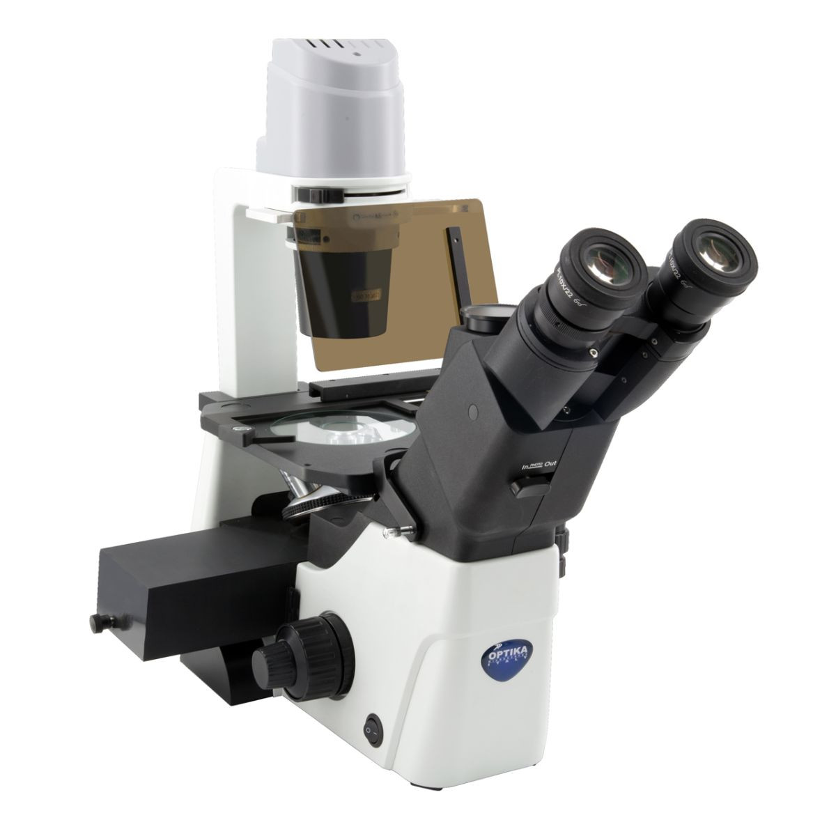 OPTIKA IM-300LD4 Trinocular Inverted LED Epi-Fluorescence Microscope ...