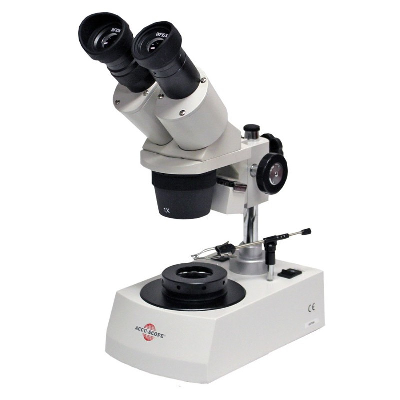 ACCU-SCOPE 3052-GEM Stereo Gemological Microscope, 10x and 30x ...