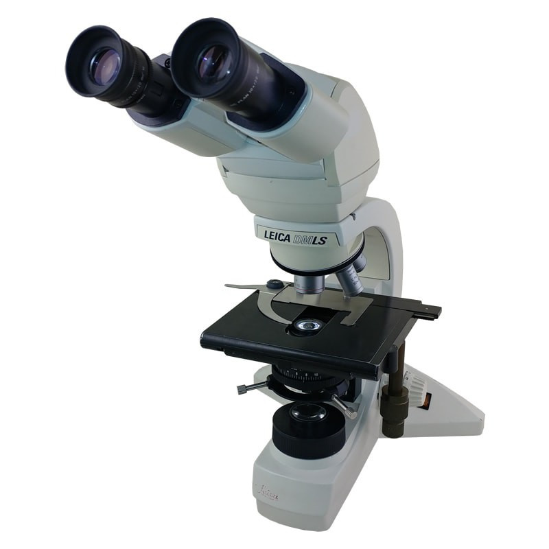 Leica DMLS Ergo Tilting Binocular Microscope, Three Objectives, Halogen ...