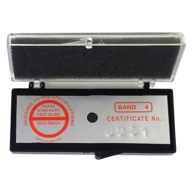 Phase Shift Test Slide HSE/NPL - 4 Band - New York Microscope Company