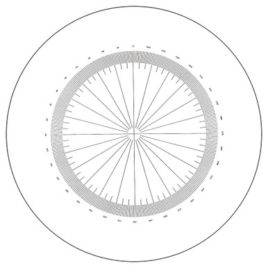 Comparator Reticle 360 Degrees - New York Microscope Company