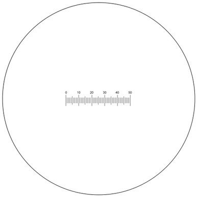 Scale, 50 Divisions, Numbered 0 to 50 - New York Microscope Company