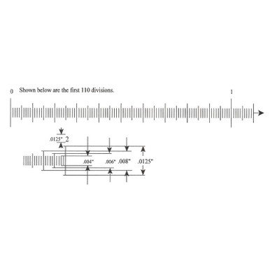 Slider Micrometer, 10mm/1000 Divisions - New York Microscope Company