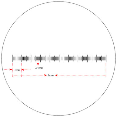 Scale Reticle, 1mm in 100 Divisions, Without Numbers - New York ...