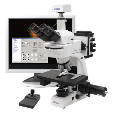 Meiji MT6300CLM Trinocular Motorized Fluorescence Digital Microscope ...