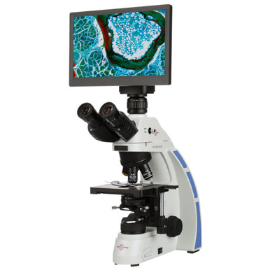ACCU-SCOPE EXC-350-PHDF Trinocular Phase Digital LCD Microscope Package ...
