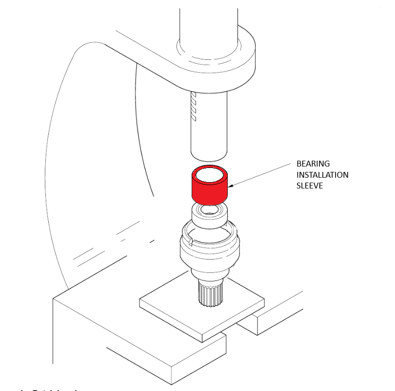 206/407/505 Freewheeling Unit Bearing Installation Sleeve