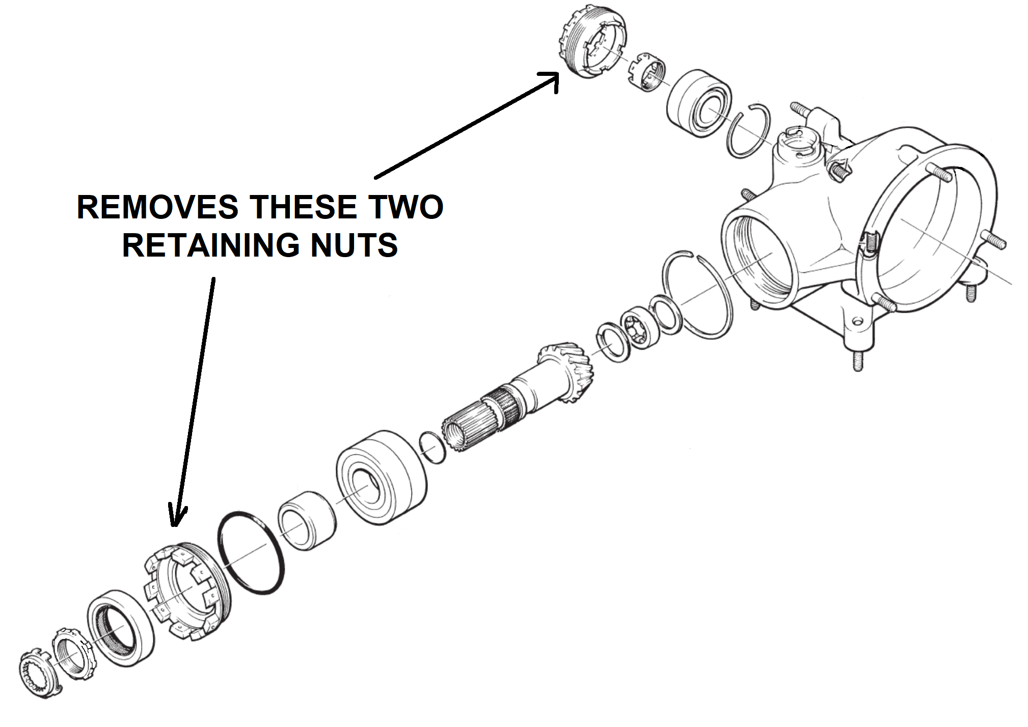 206/407/505 Tail Rotor Gearbox Input/Output Bearing Retaining Nut Wrench