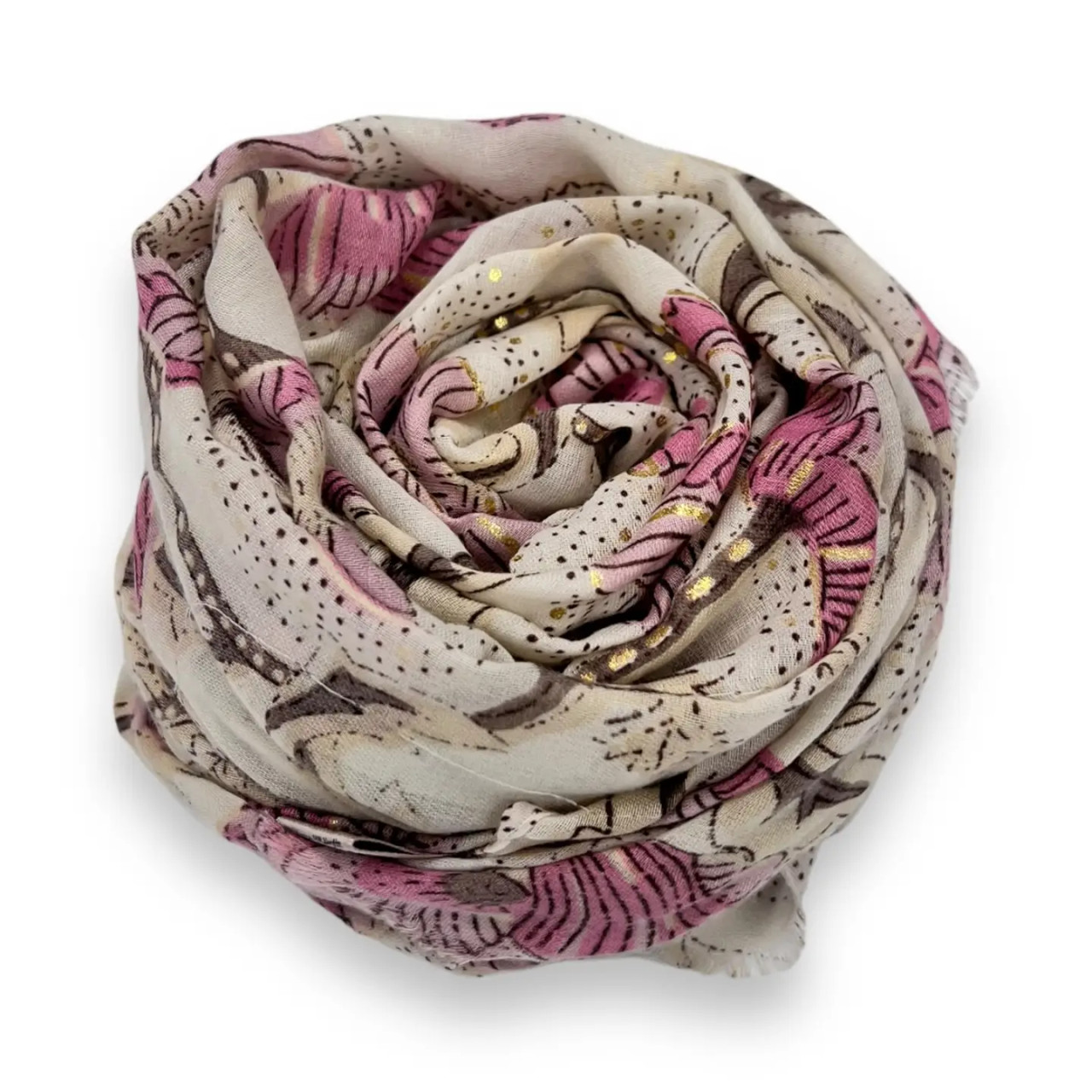 Summer Poppy Flower Print Scarf from London Scarves | Jenny K