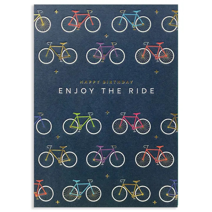 Bicycle Enjoy the Ride Birthday Card – from Calypso Cards Inc | Jenny K