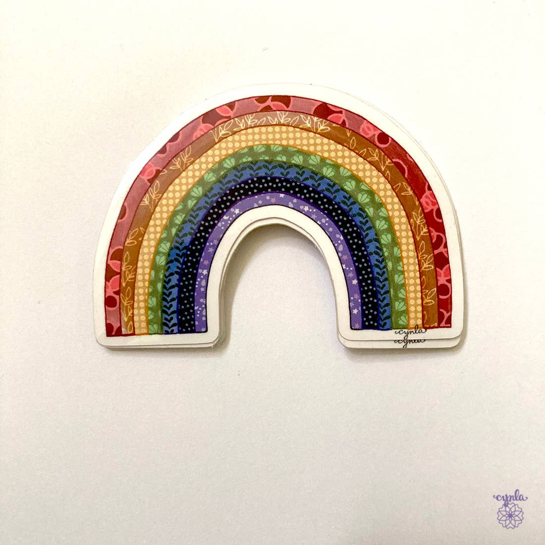 Rainbow Sticker 3 inch Vinyl Cynla | Jenny K.