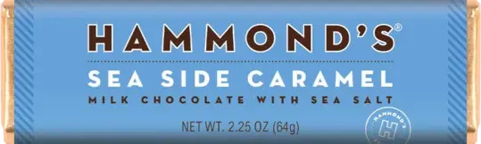 Sea Side Caramel Milk Chocolate Bar 2.25oz. Hammond's|JennyK