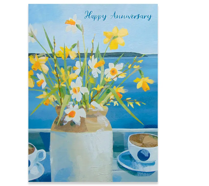 Morning Coffee Anniversary Card Carte Calypso | Jenny K.