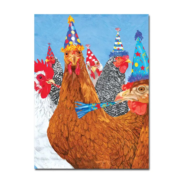 Celebrating Chickens Birthday Card Allport Editions | JennyK